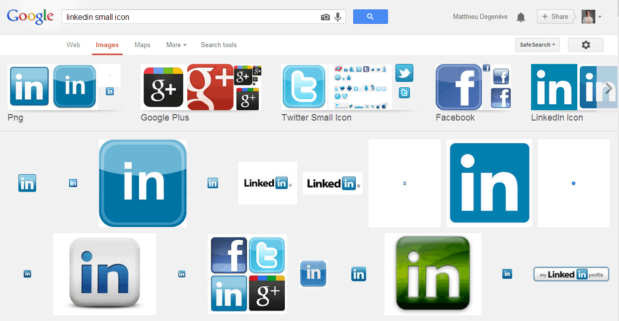 Ajouter l'icône LinkedIn dans l'en-tête de son CV
